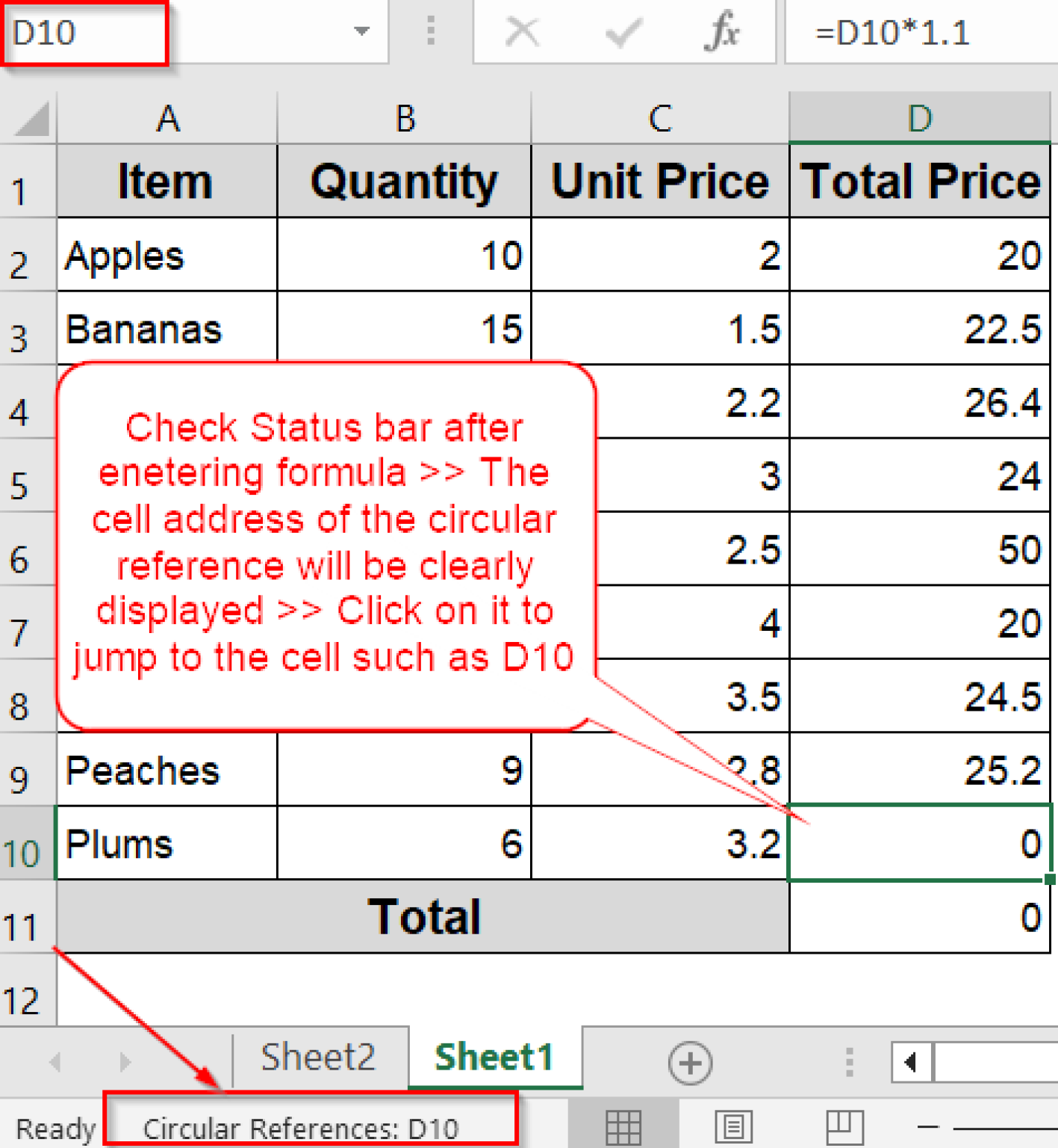 How to Find a Circular Reference in Excel (4 Effective Ways) - Excel ...