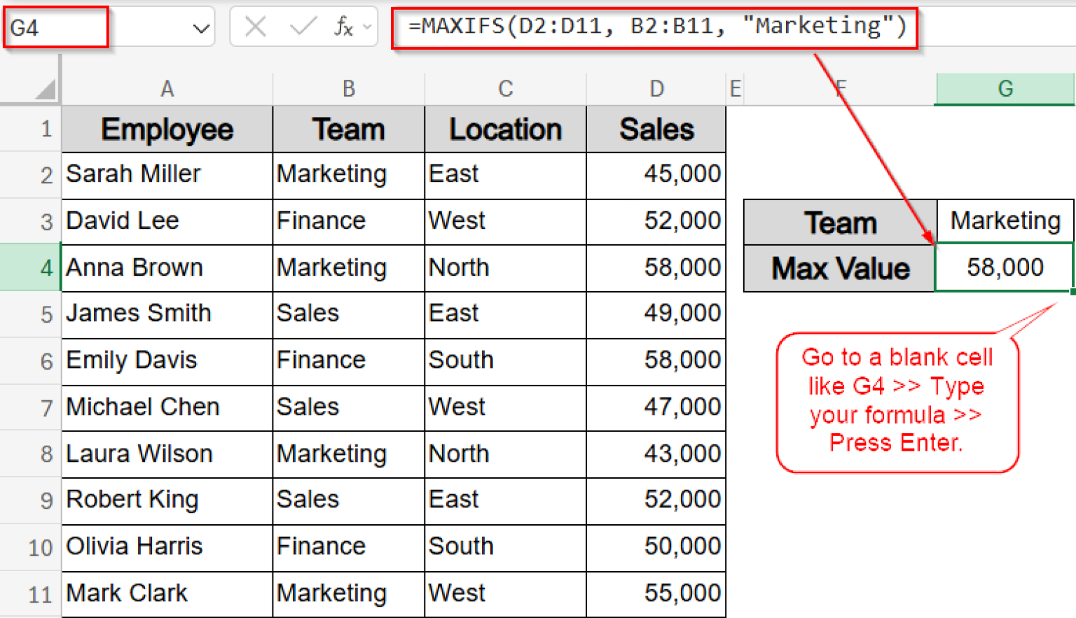 How to Find the Maximum Value in Excel with Condition - Excel Insider