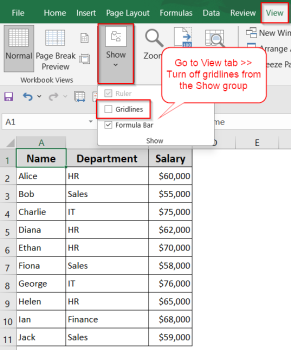 How to Remove Blue Lines in Excel (4 Suitable Ways) - Excel Insider