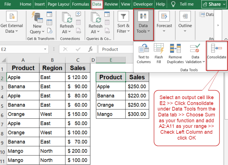 How to Merge Duplicate Rows in Excel (5 Effective Ways) - Excel Insider