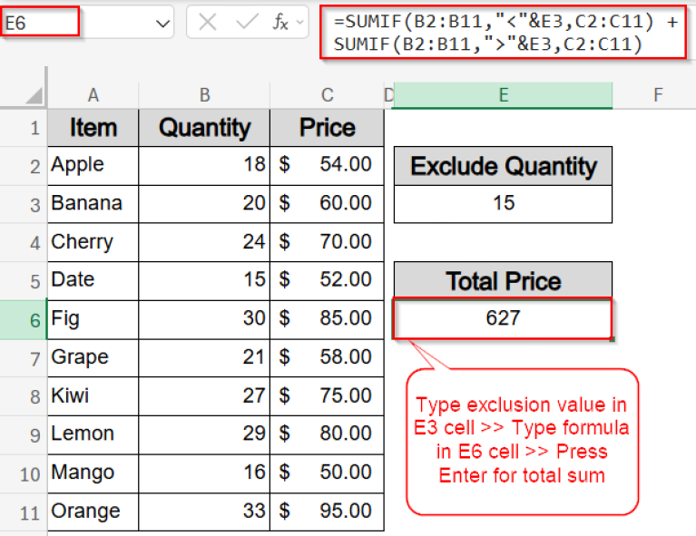 How to Sum If Greater Than and Less Than a Cell Value in Excel - Excel Insider