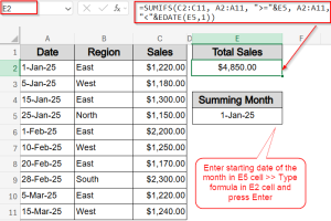 How to Use SUMIFS with Date Range by Month in Excel - Excel Insider