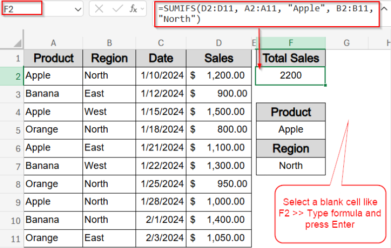 Sumifs With Multiple Criteria Across Columns And Rows In Excel Excel 3301