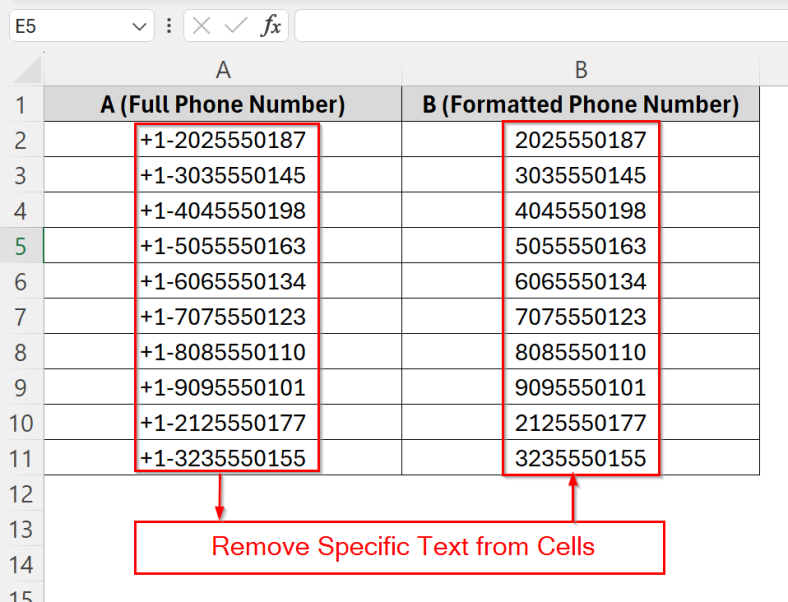 How To Remove Specific Text From Cell In Excel 5 Effective Ways Excel Insider