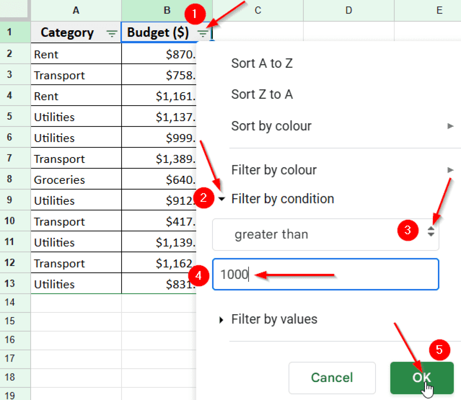 How to Hide Rows Based on Cell Value in Google Sheets - Excel Insider