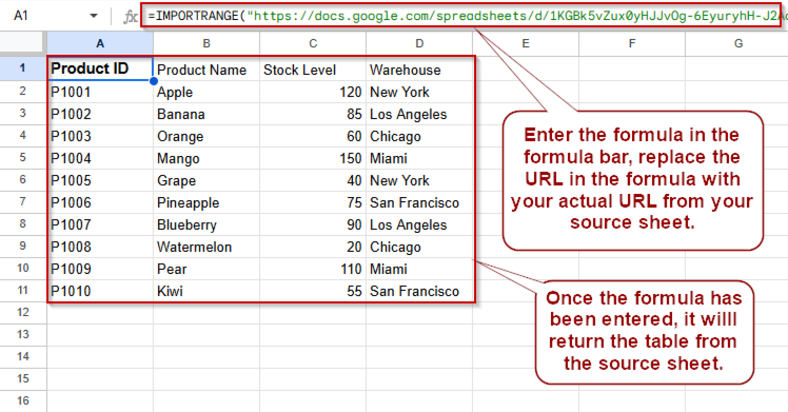 How to Link Data Between Google Sheets Files (3 Suitable Ways) - Excel Insider