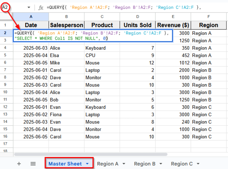 How to Make a Master Sheet in Google Sheets (4 Suitable Ways) - Excel ...