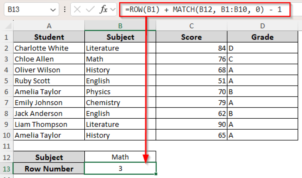 How To Return Row Number Of Match In Excel 8 Suitable Ways Excel