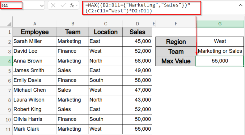 How to Find the Maximum Value in Excel with Condition - Excel Insider