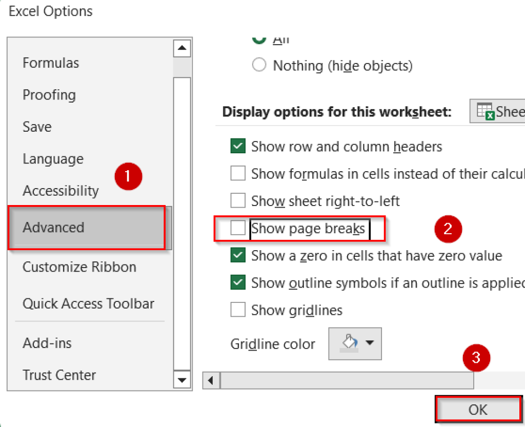 How to Remove Blue Lines in Excel (4 Suitable Ways) - Excel Insider