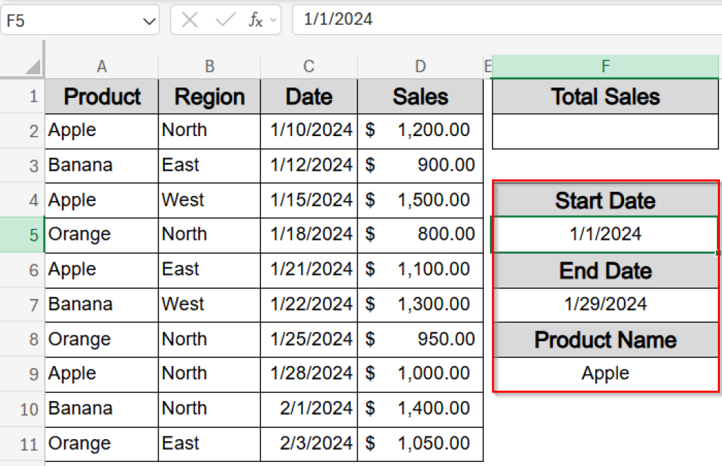 SUMIFS with Multiple Criteria across Columns and Rows in Excel - Excel Insider