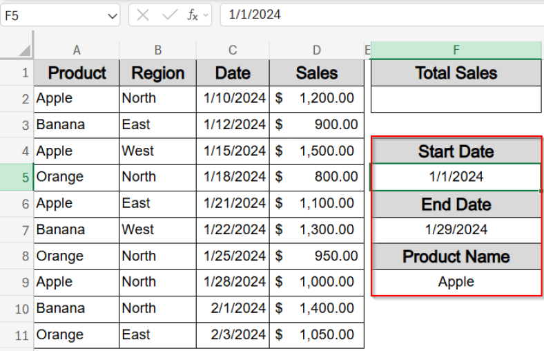 SUMIFS with Multiple Criteria across Columns and Rows in Excel - Excel Insider