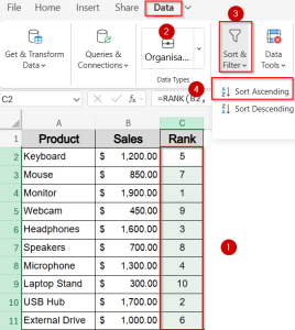 How to Sort a Bar Chart in Descending Order in Excel - Excel Insider