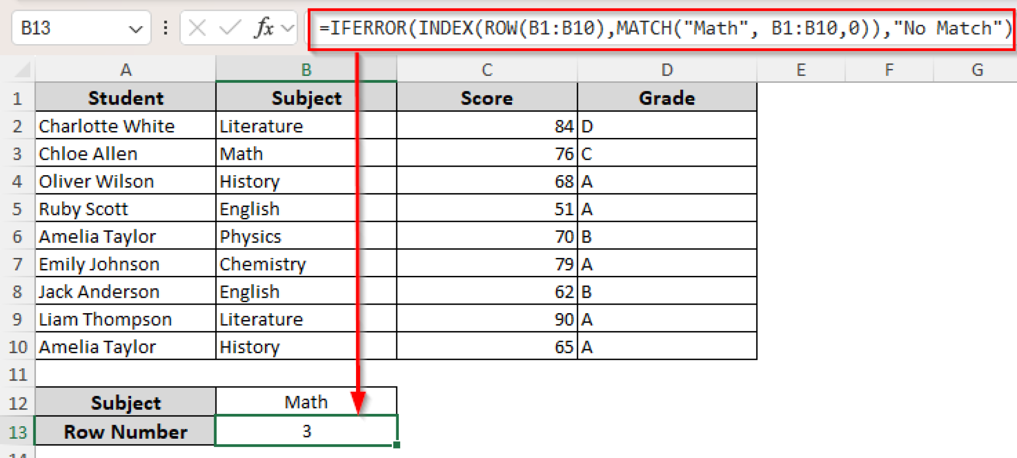 How to Return Row Number of Match in Excel (8 Suitable Ways) - Excel Insider
