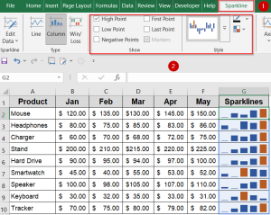 How to Create Sparklines in Excel (3 Suitable Methods) - Excel Insider