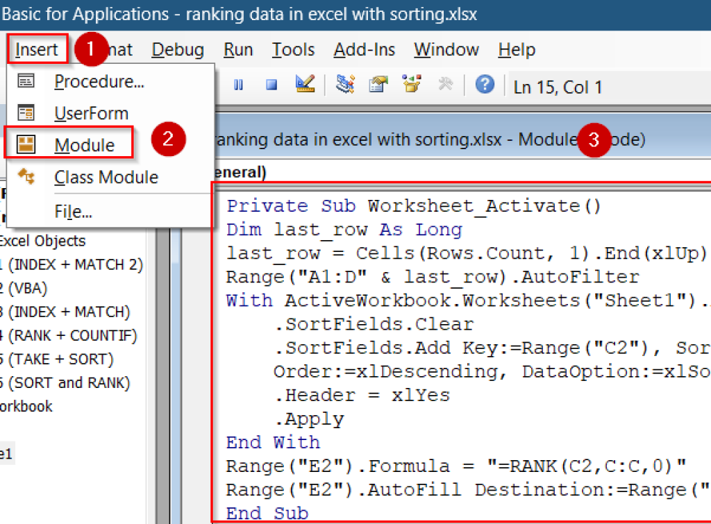 How to Rank Data in Excel with Sorting (5 Useful Methods) - Excel Insider