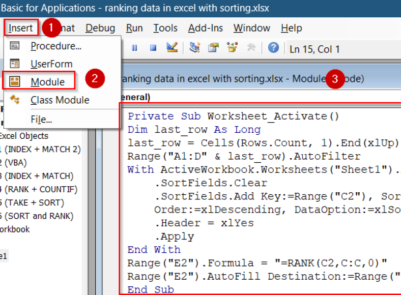 How to Rank Data in Excel with Sorting (5 Useful Methods) - Excel Insider