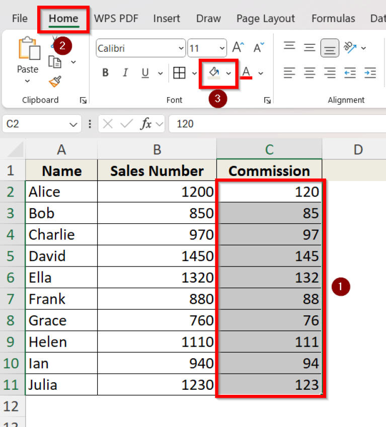 How to Highlight Selected Cells in Excel (4 Suitable Ways) - Excel Insider