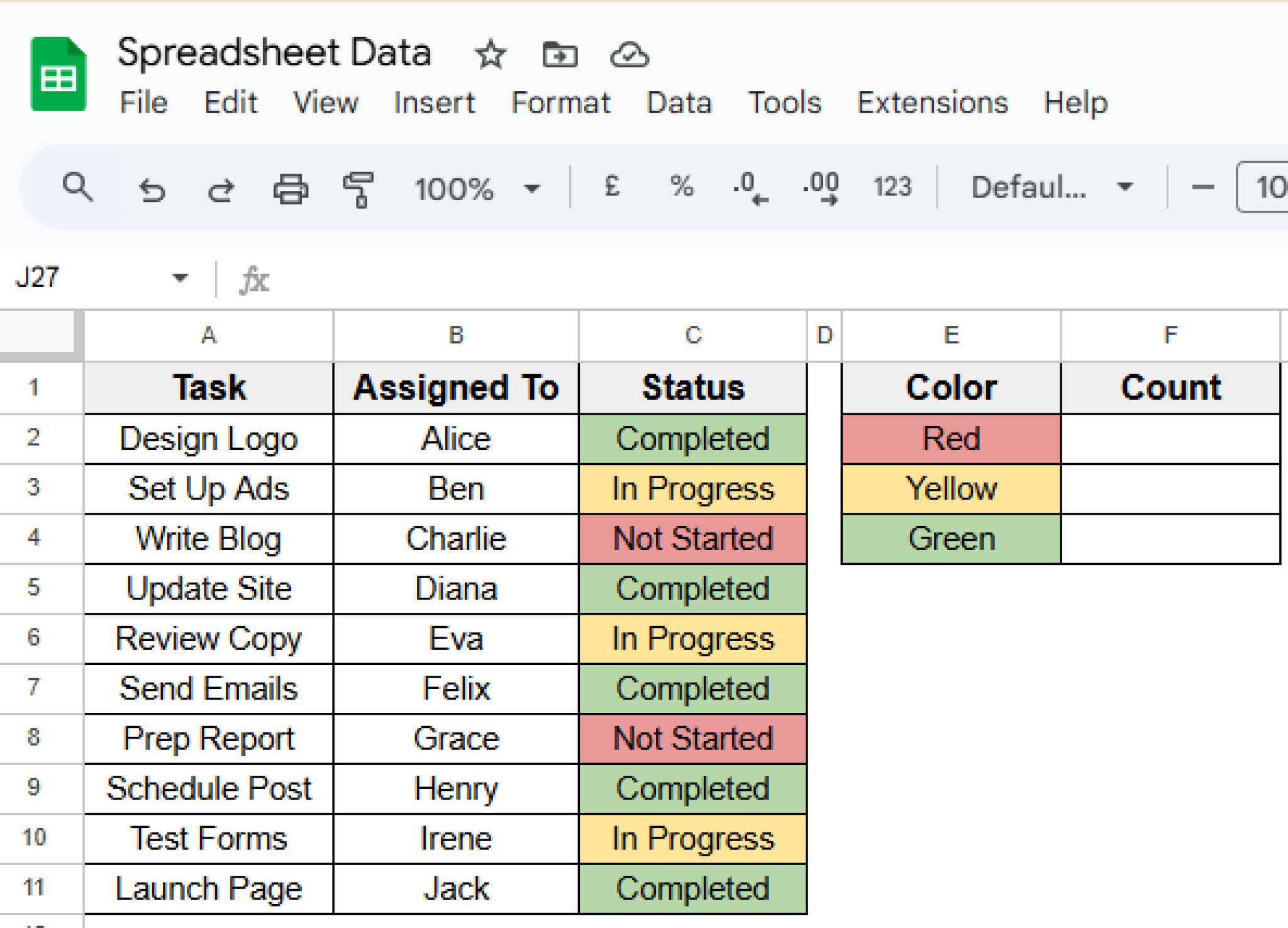 How To Count Highlighted Cells In Google Sheets - Excel Insider