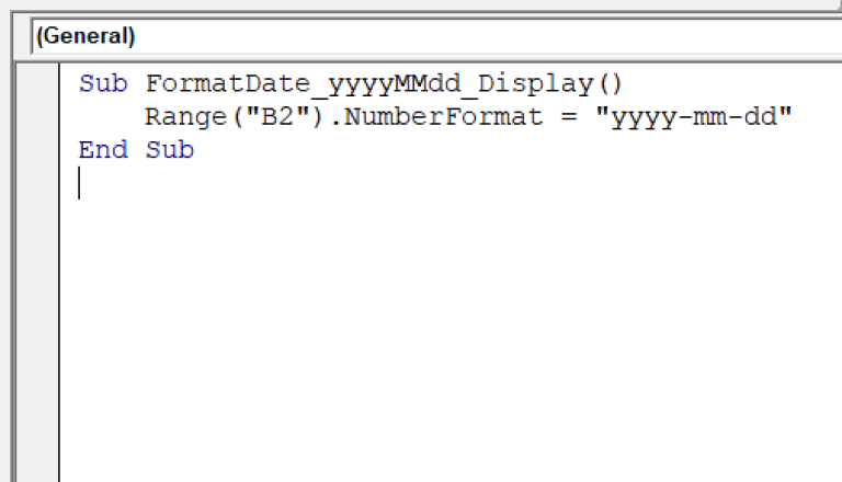 How to Format Date to YYYYMMDD with Excel VBA (3 Examples) - Excel Insider