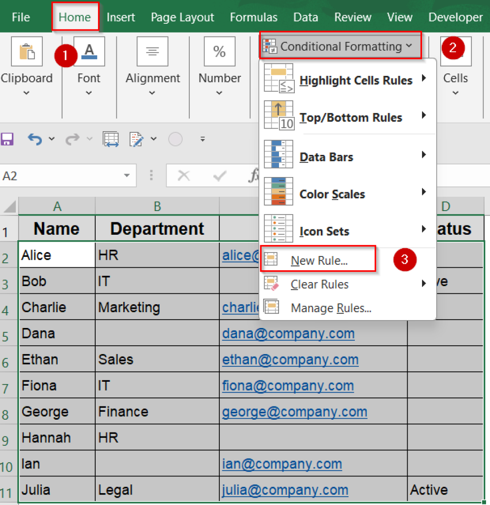 How to Apply Conditional Formatting to Blank Cells in Excel - Excel Insider