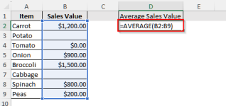 How to Average Only Cells with Values in Excel (2 Simple Ways) - Excel ...