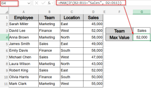 How to Find the Maximum Value in Excel with Condition - Excel Insider