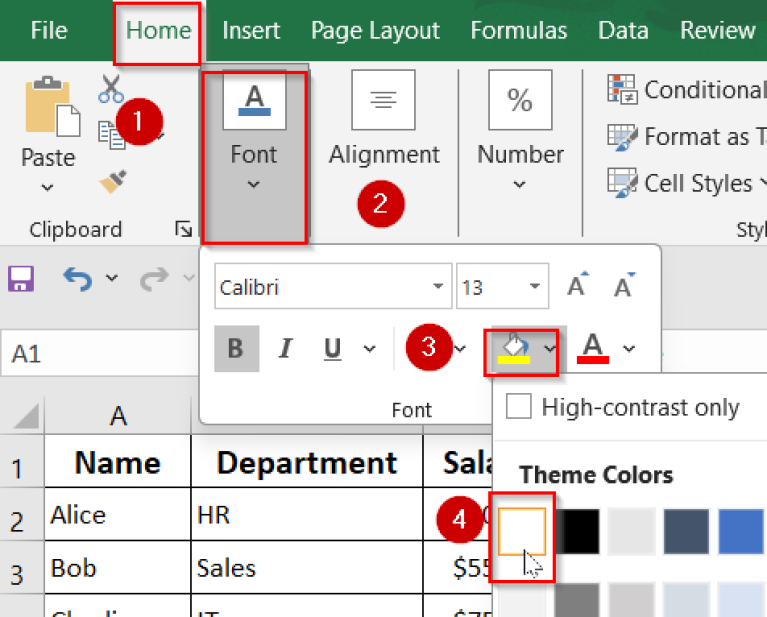 How to Remove Blue Lines in Excel (4 Suitable Ways) - Excel Insider