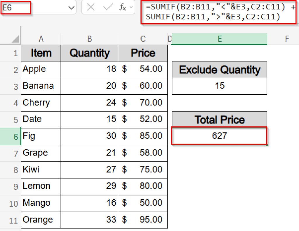 How to Sum If Greater Than and Less Than a Cell Value in Excel - Excel ...