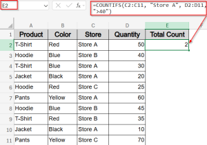Excel COUNTIF with Multiple Criteria Across Different Columns - Excel Insider