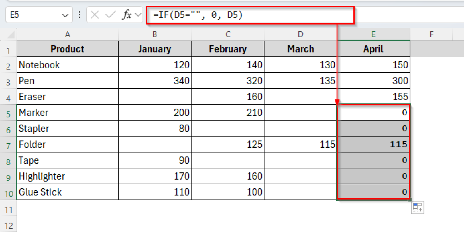 How to Return 0 If Cells are Blank in Excel (3 Useful Formulas) - Excel ...