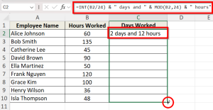 How to Convert Hours to Days in Excel (4 Simple Ways) - Excel Insider
