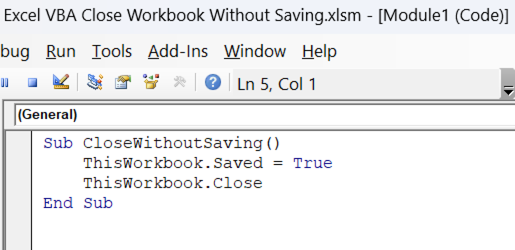 How to Close Workbook Without Saving in Excel VBA - Excel Insider