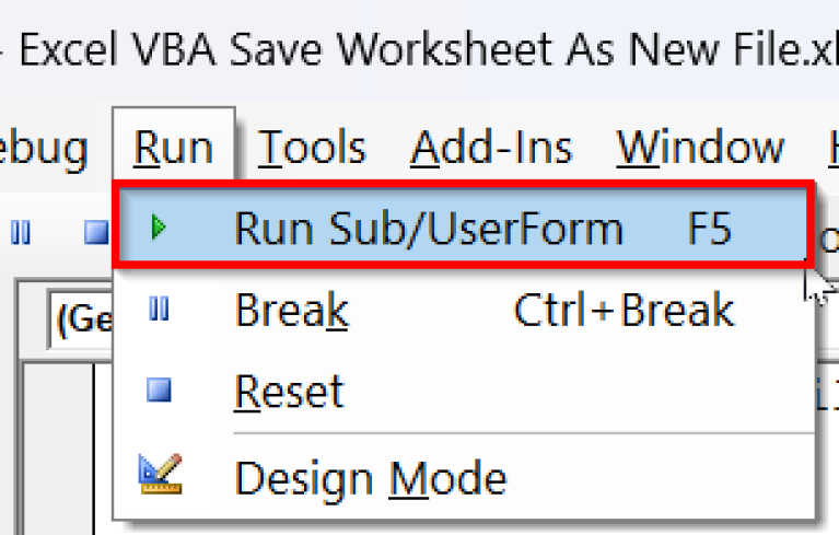 How To Save Worksheet As New File With Excel Vba Excel Insider