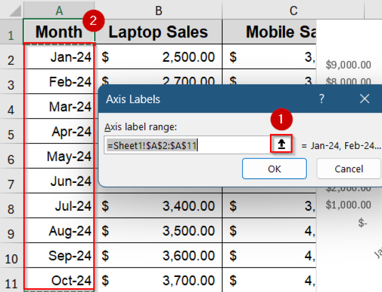 How to Change X Axis Values in Excel Chart (3 Simple Ways) - Excel Insider