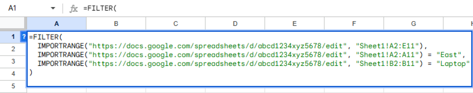 Filter IMPORTRANGE with Multiple Criteria in Google Sheets - Excel Insider