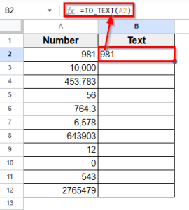 How to Convert Number to Text in Google Sheets (3 Suitable Ways ...