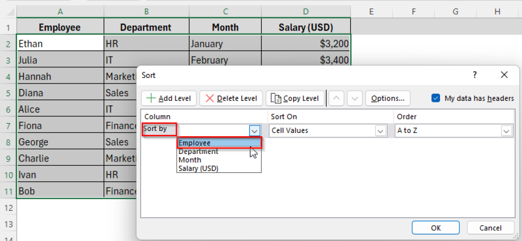 How to Sort Alphabetically in Excel & Keep Rows Together - Excel Insider