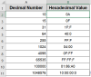 How to Convert Decimal Values to Hexadecimal in Excel - Excel Insider