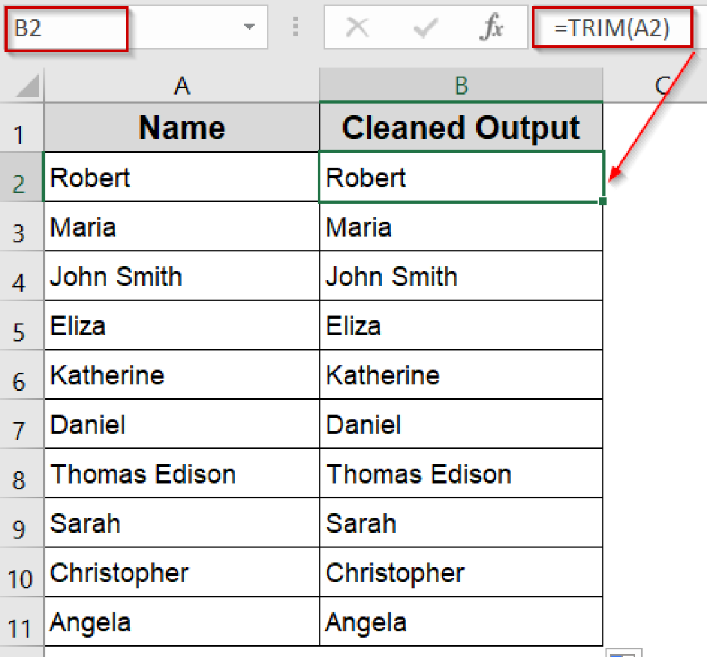 How to Remove Space After Text in Excel (6 Effective Ways) - Excel Insider