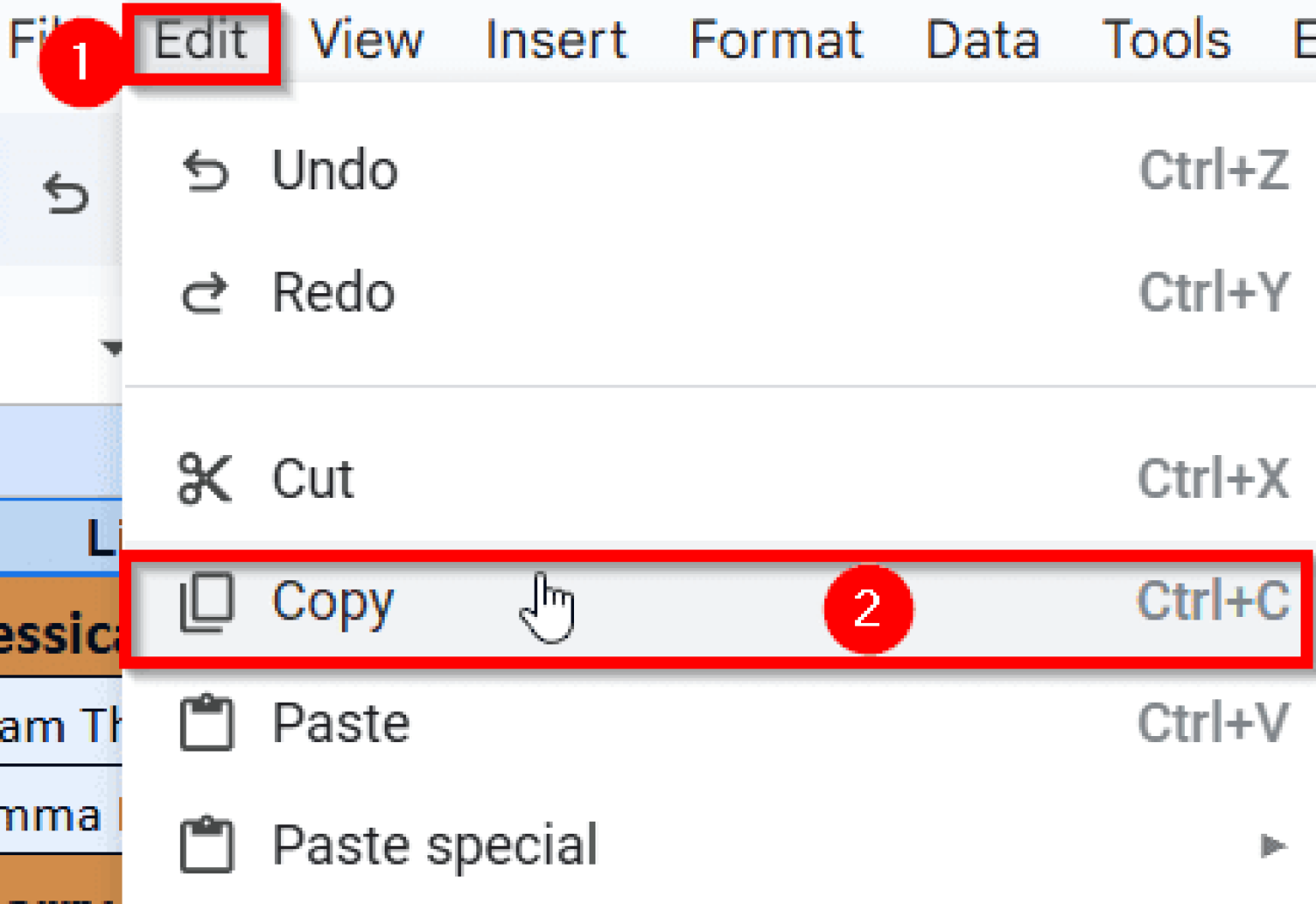 How to Copy Format in Google Sheets (3 Simple Ways) - Excel Insider