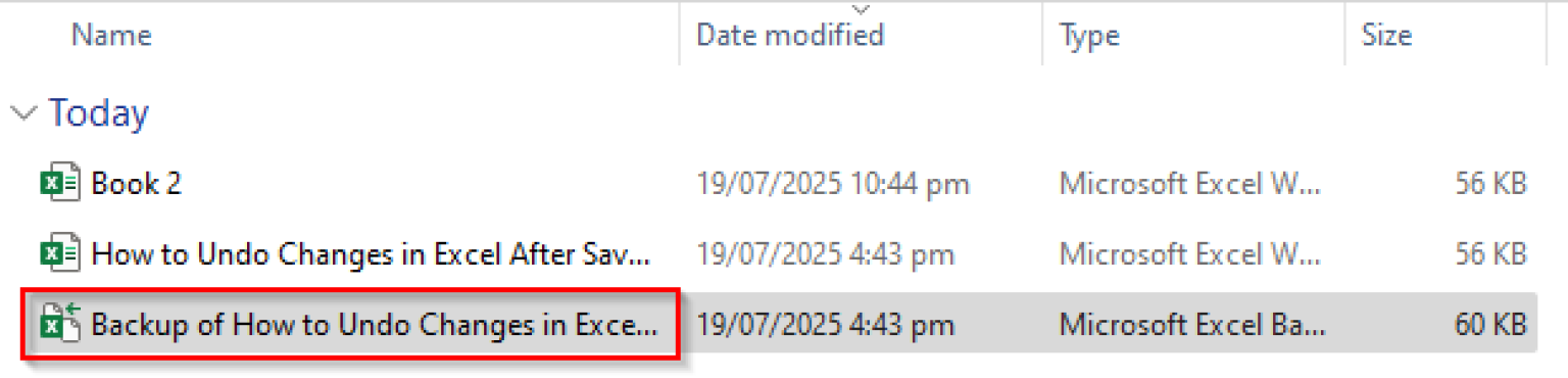 How to Undo Changes in Excel after Save and Close - Excel Insider