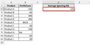 How to Calculate Average in Excel Ignoring #N/A Error - Excel Insider