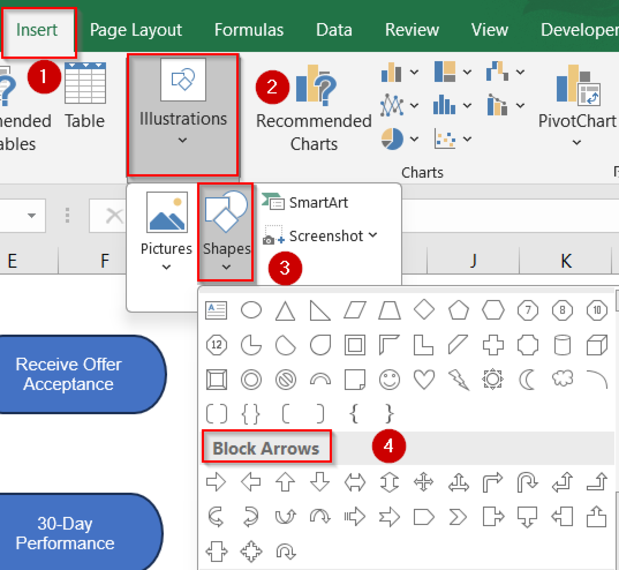 How to Create a Flowchart in Excel (with 4 Easy Steps) - Excel Insider