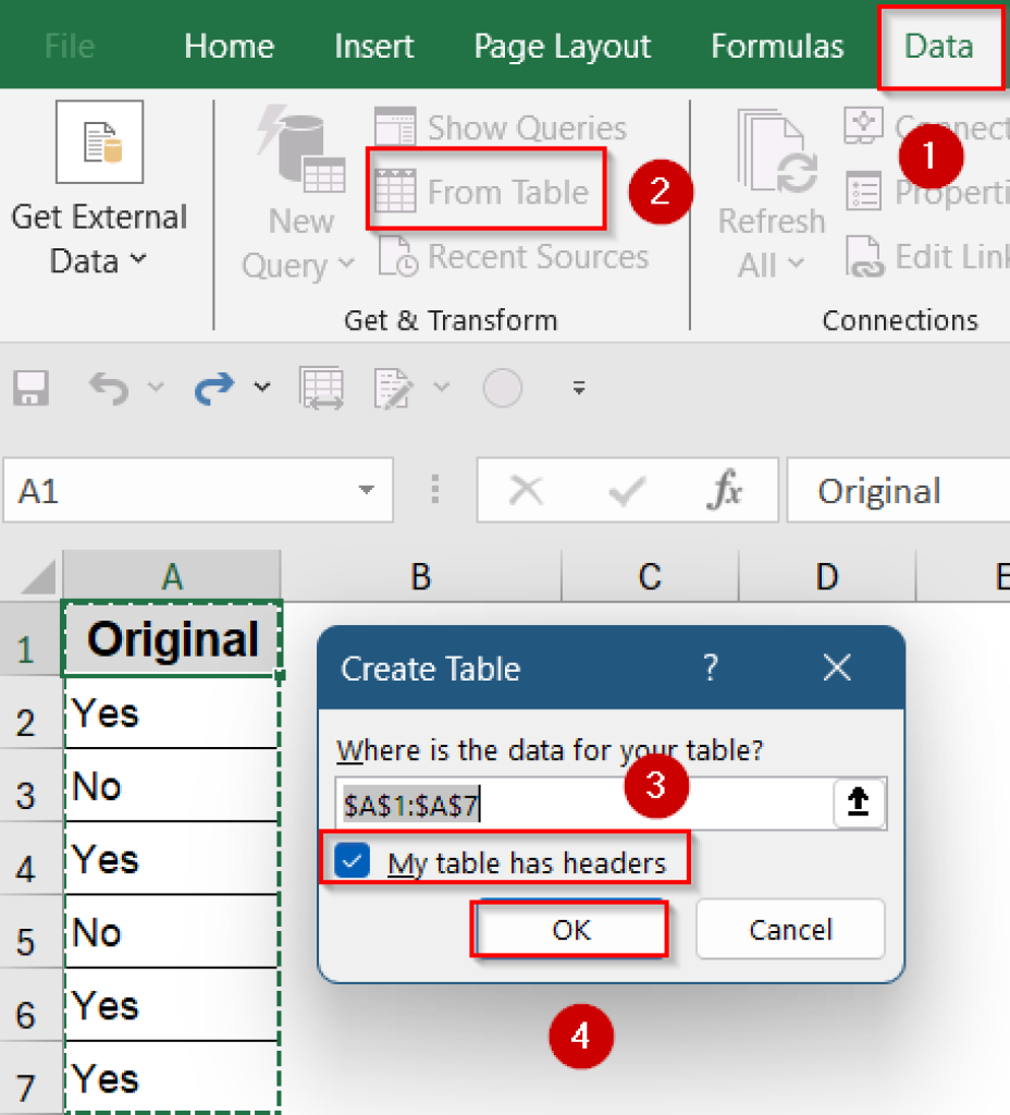 How to Make Yes 1 and No 0 in Excel (5 Suitable Ways) - Excel Insider
