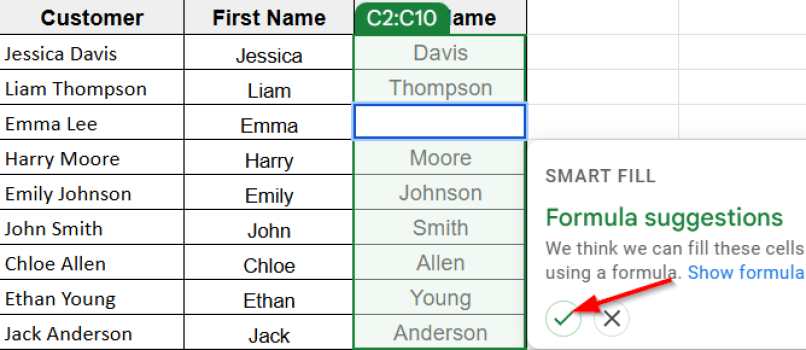 What Is Smart Fill in Google Sheets and How to Work with It - Excel Insider