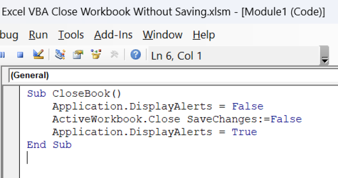How To Close Workbook Without Saving In Excel Vba Excel Insider 1474