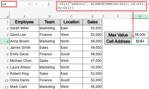 How to Find the Max Value and Corresponding Cell in Excel - Excel Insider