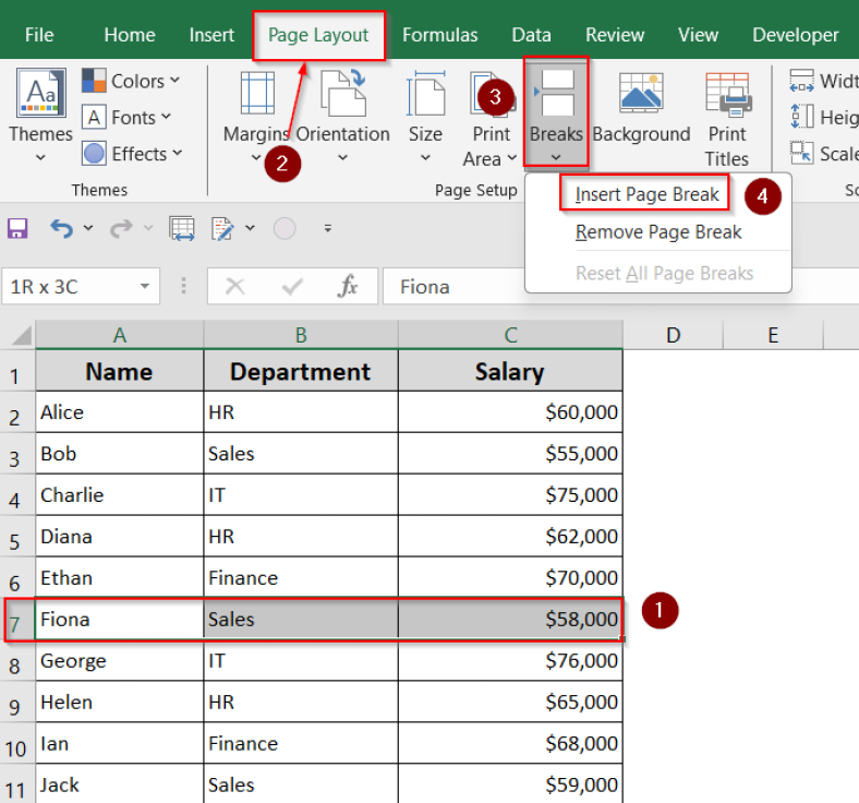 How to Remove Automatic Page Break in Excel (4 Simple Ways) - Excel Insider