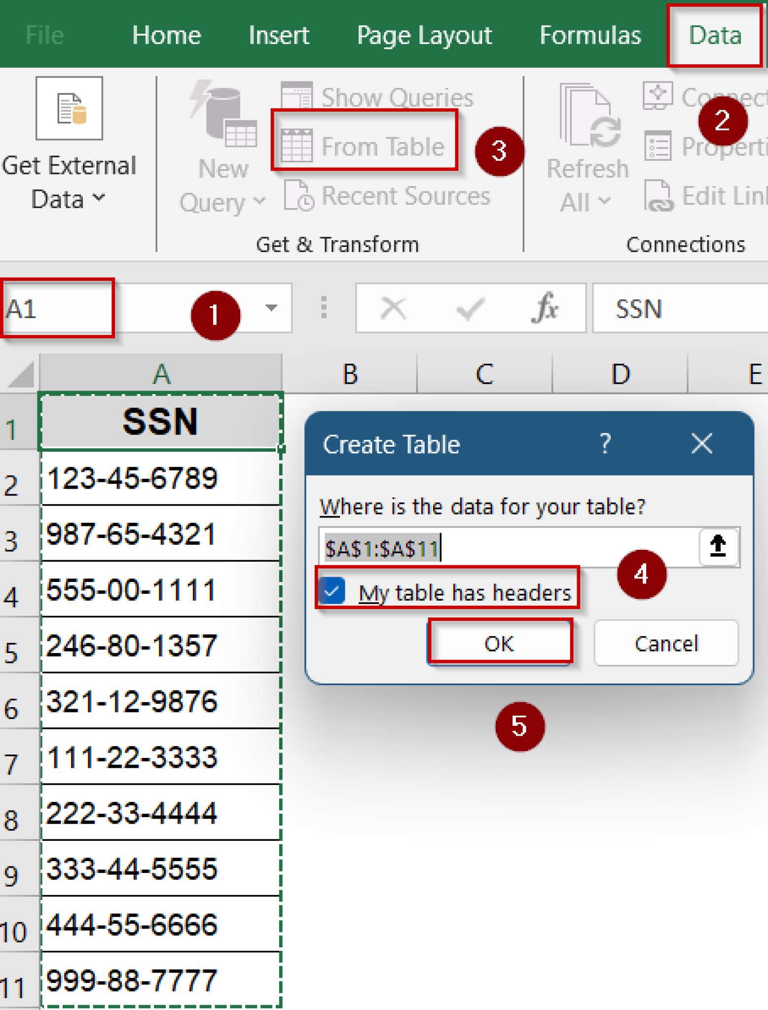 How to Remove Dashes from SSN in Excel (5 Useful Techniques) - Excel ...